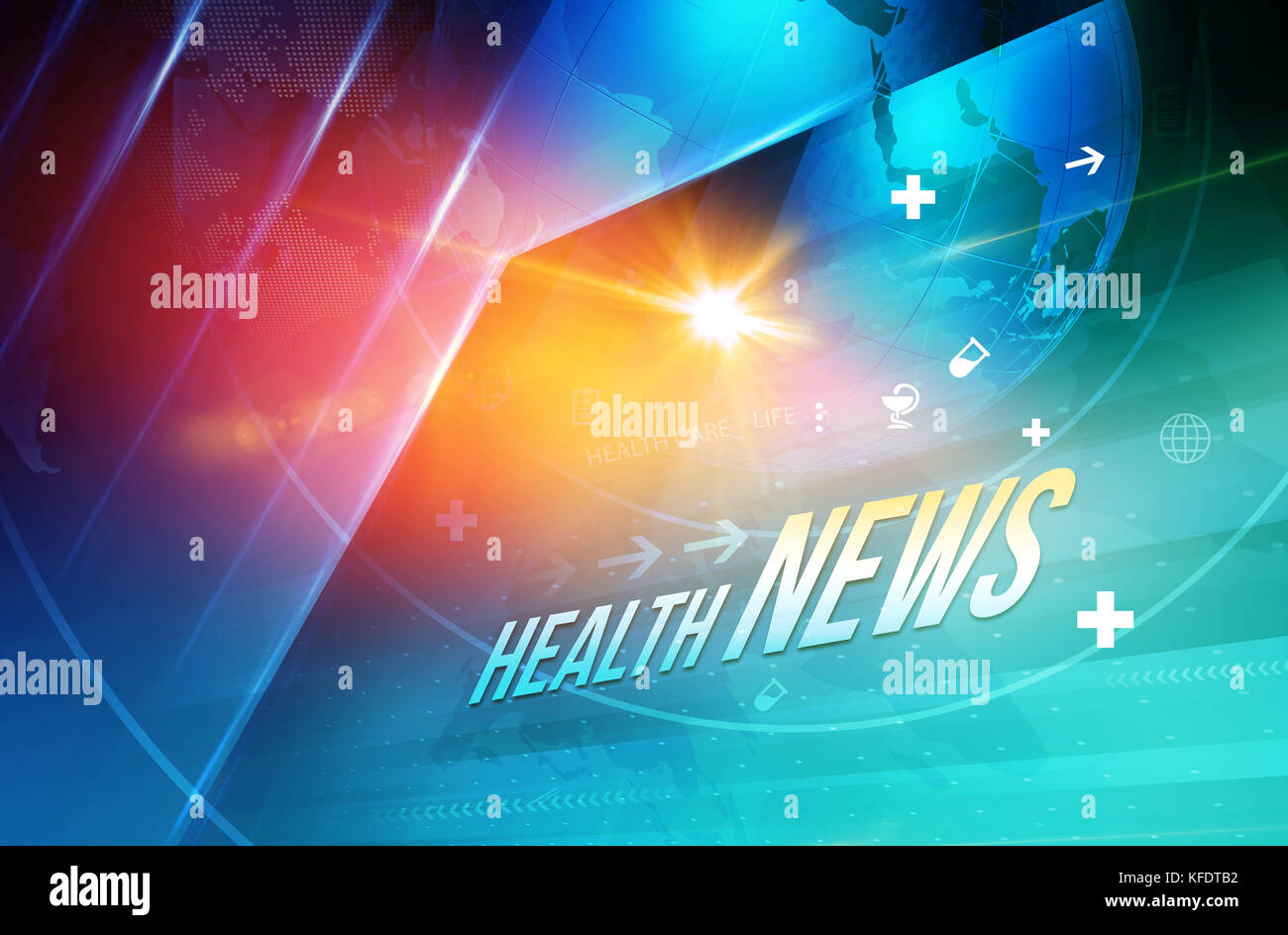 Graphical health news abstract background, Suitable for healthcare and ...