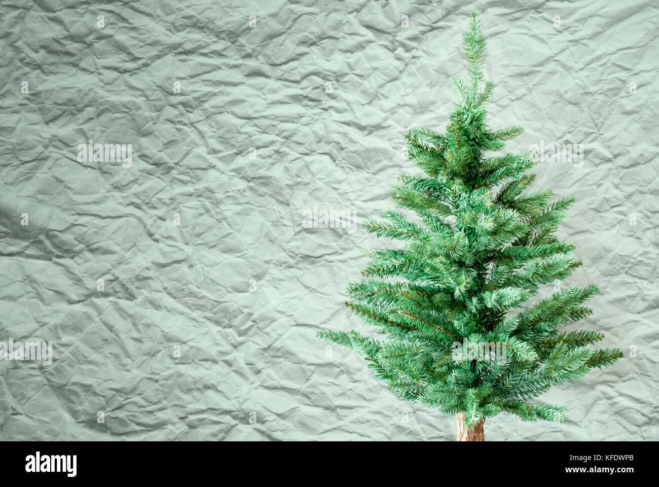 Crumpled Paper Background WIth Copy Space For Advertisement. Christmas ...