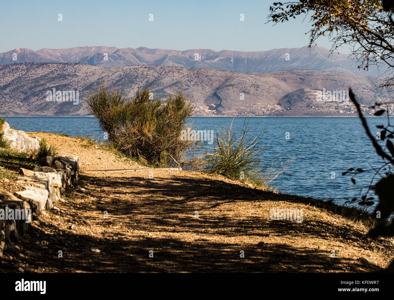 Greece coast, calm blue water, rocks, mediterranean landscapes, Ionian ...