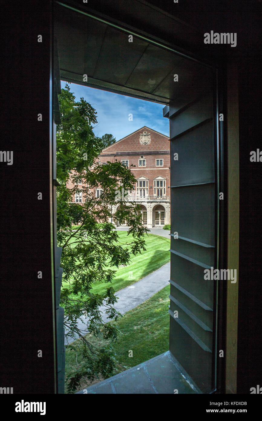 Window View of Wellesley College Campus, Wellesley, Massachusetts, USA ...