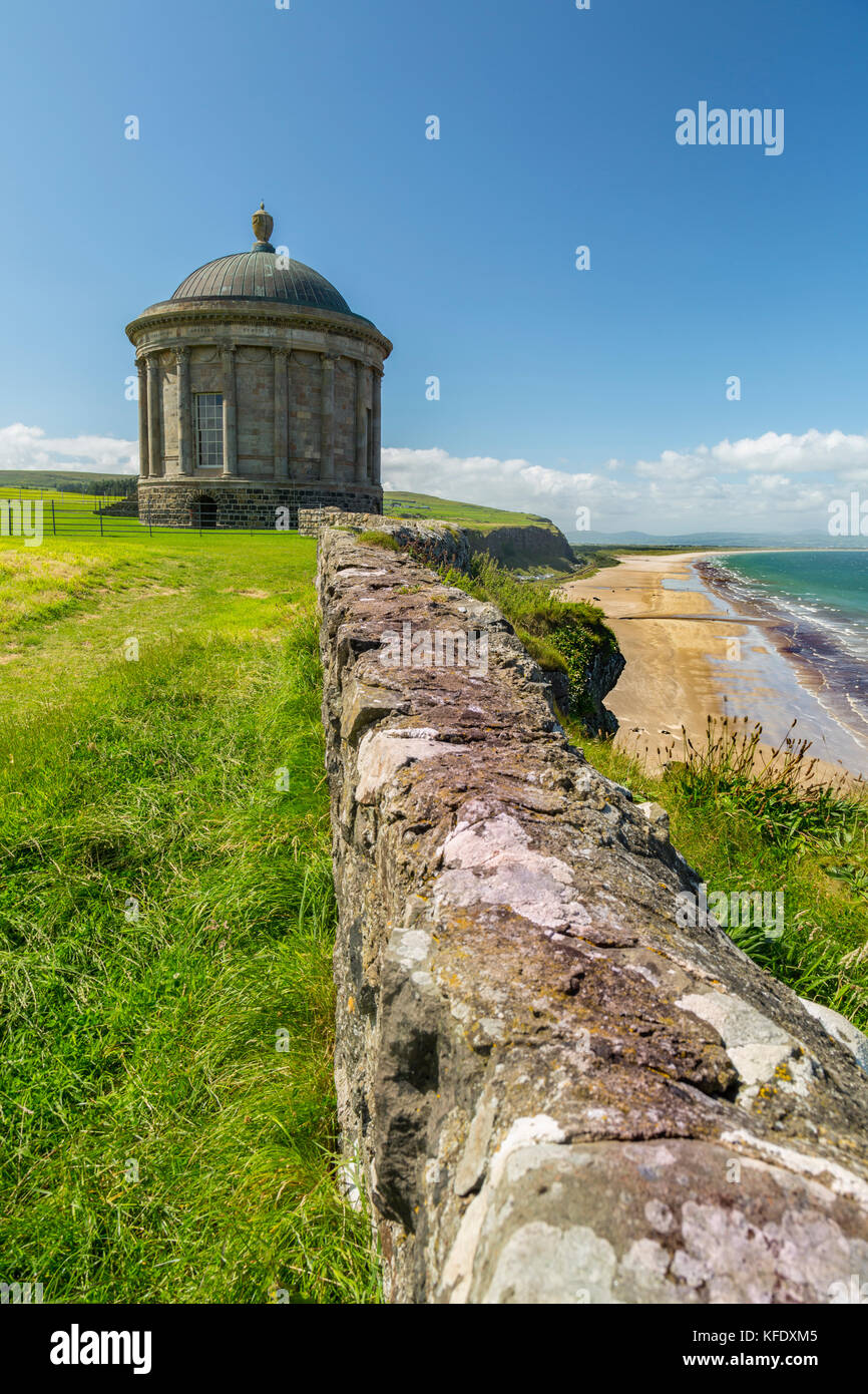 Northern Ireland - Aug 01, 2017: Mussenden Temple a popular tourist ...