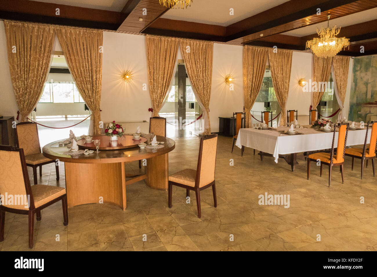 Inside the Reunification Palace (Independence Palace) in Ho Chi Minh ...