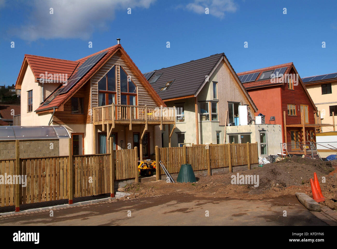 Ashley Vale Self-Build Community, St.Werburghs, Bristol Stock Photo - Alamy