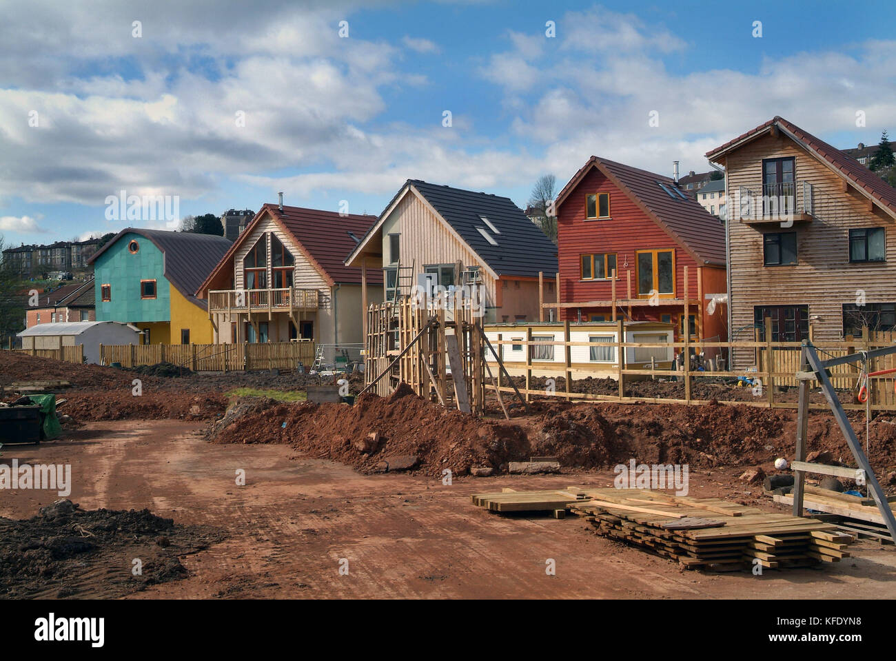 Ashley Vale Self-Build Community, St.Werburghs, Bristol Stock Photo - Alamy