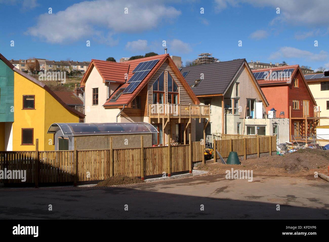Ashley Vale Self-Build Community, St.Werburghs, Bristol Stock Photo - Alamy