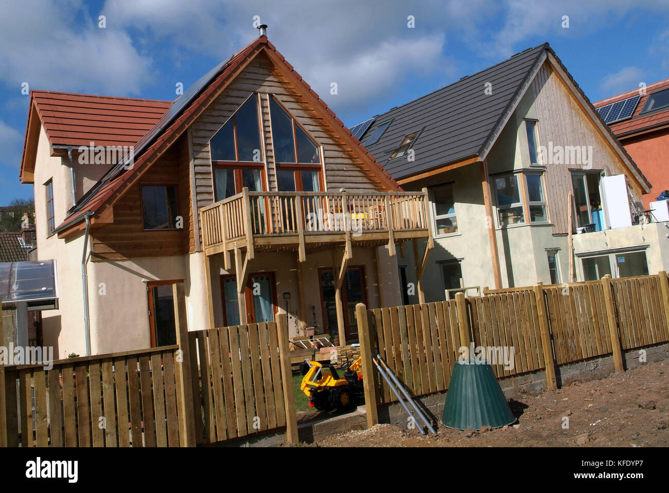 Ashley Vale Self-Build Community, St.Werburghs, Bristol Stock Photo - Alamy