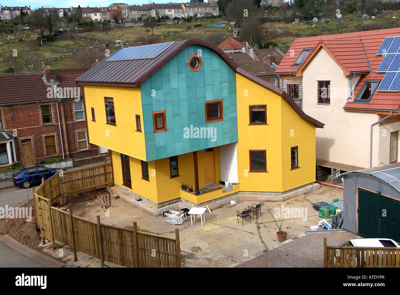 Ashley Vale Self-Build Community, St.Werburghs, Bristol Stock Photo - Alamy
