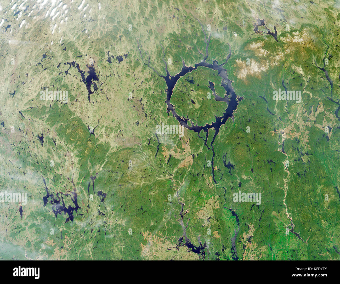 Manicouagan meteor crater hi-res stock photography and images - Alamy