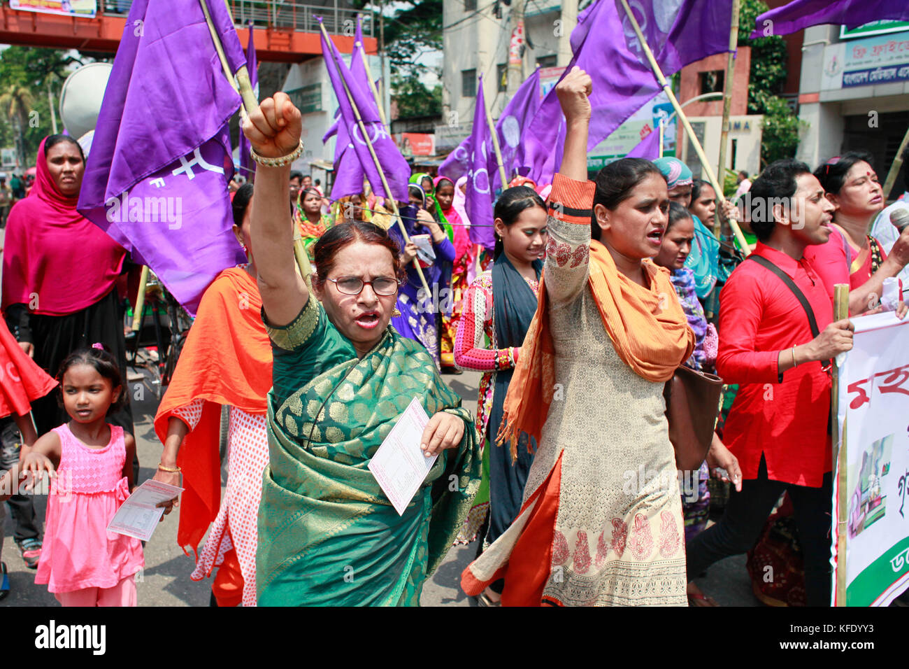 Bangladeshi garment workers take part in a May Day rally in Dhaka ...