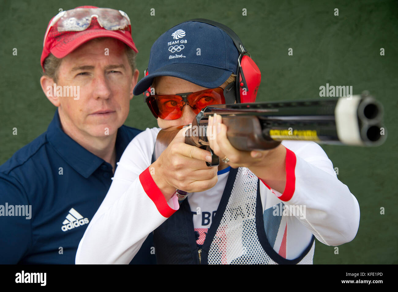 Alena Allen, Olympic Women's Skeet shooter with husband and coach ...