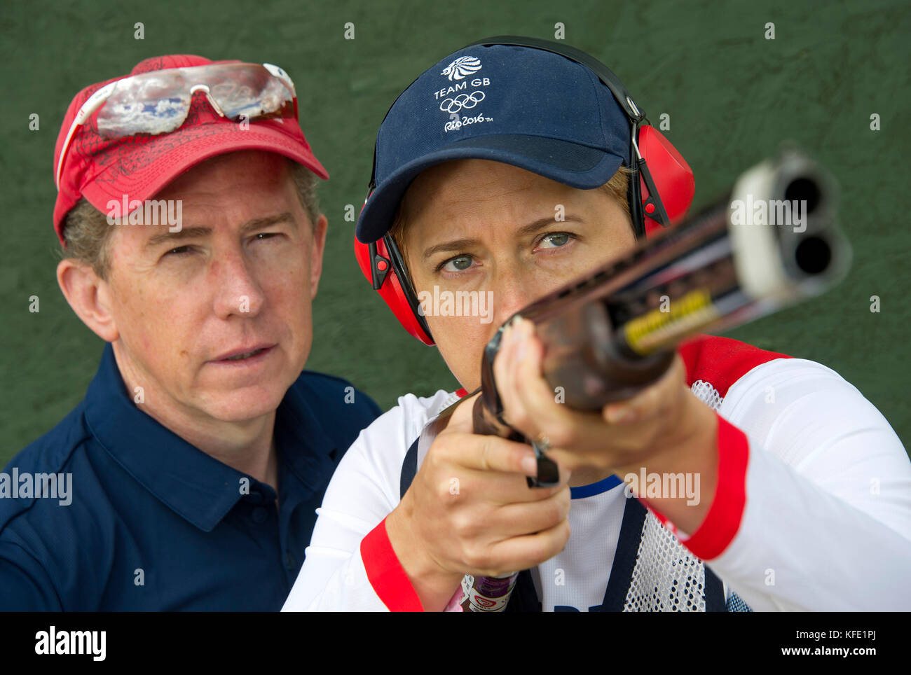 Alena Allen, Olympic Women's Skeet shooter with husband and coach ...