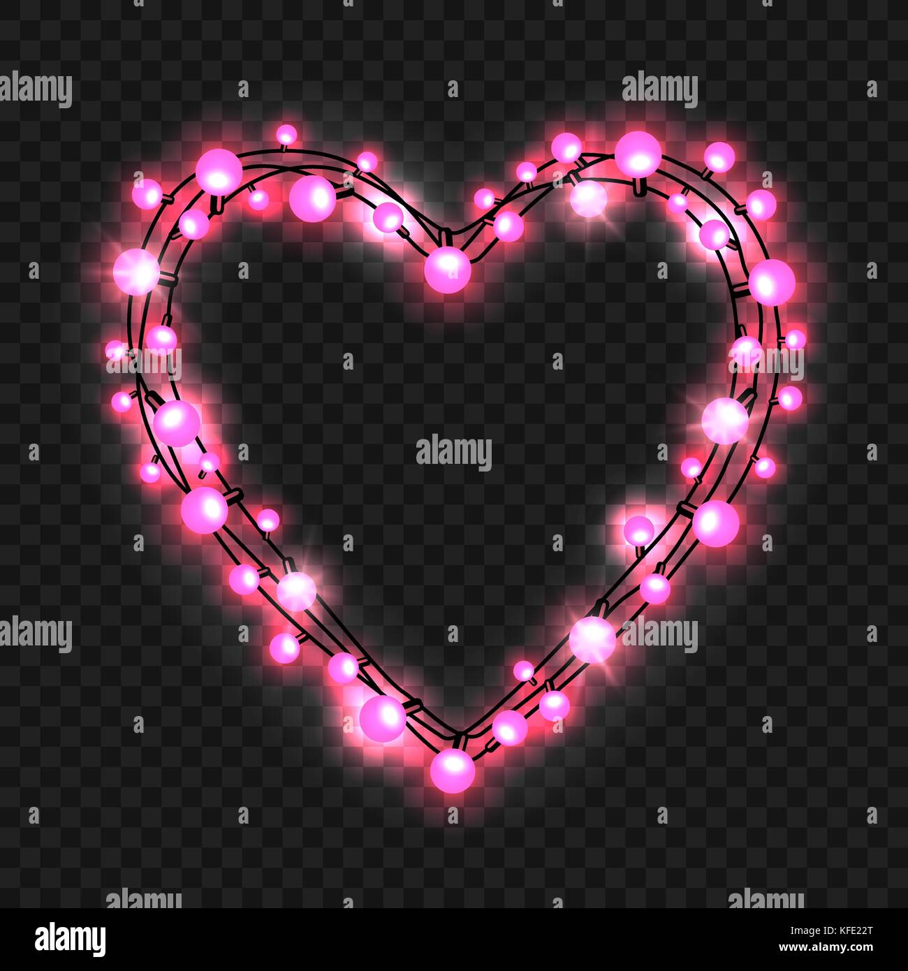 Luminous garland shine Stock Vector Images - Alamy
