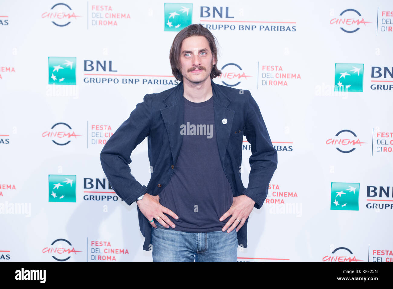 Roma, Italy. 27th Oct, 2017. Italian actor Luca Marinelli during the ...