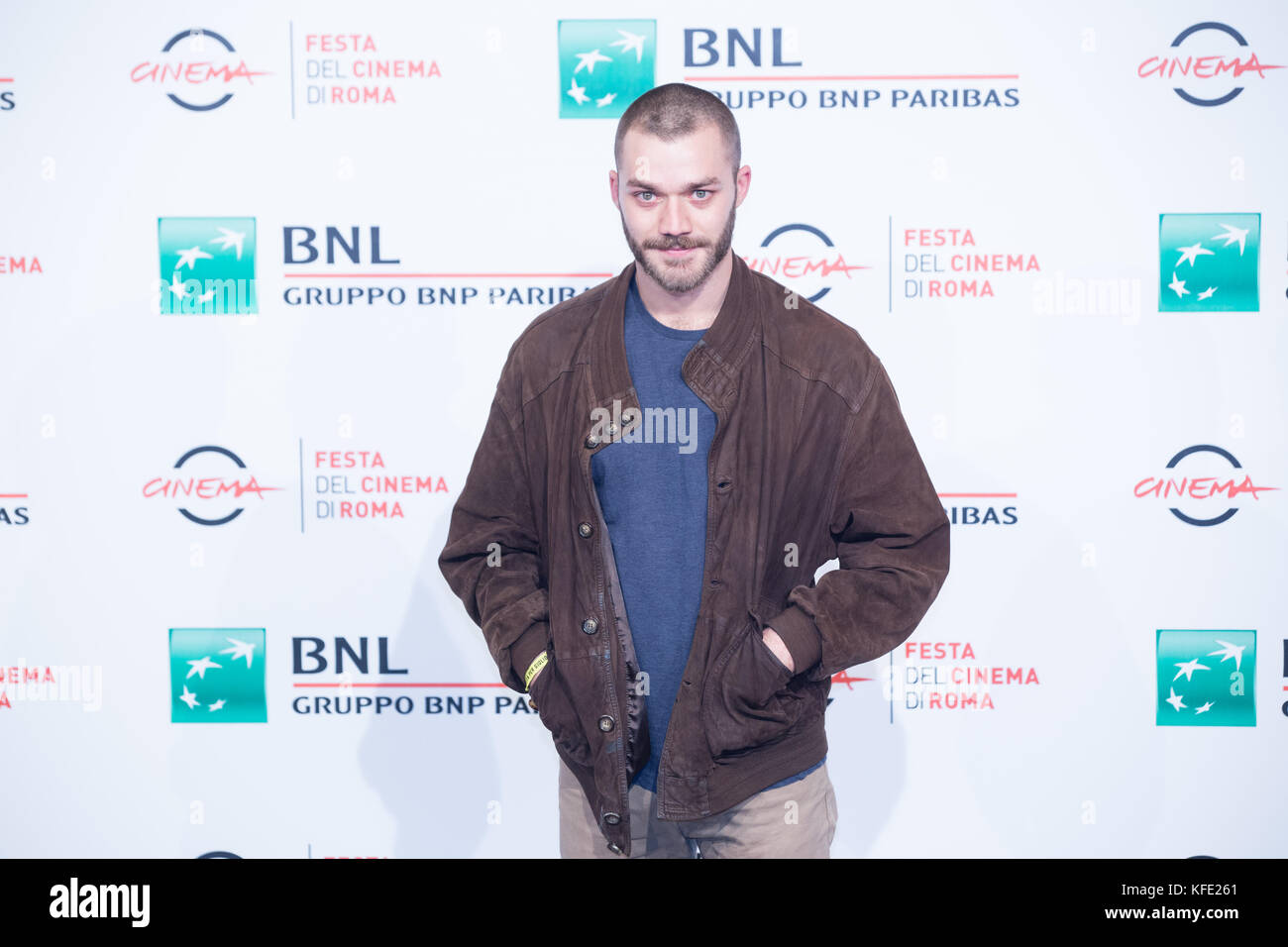 Roma, Italy. 27th Oct, 2017. Italian actor Lorenzo Richelmy during the ...