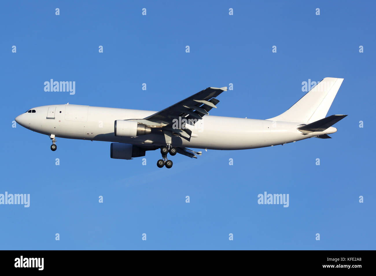 Airbus A300 civil cargo airplane landing in airport Stock Photo - Alamy