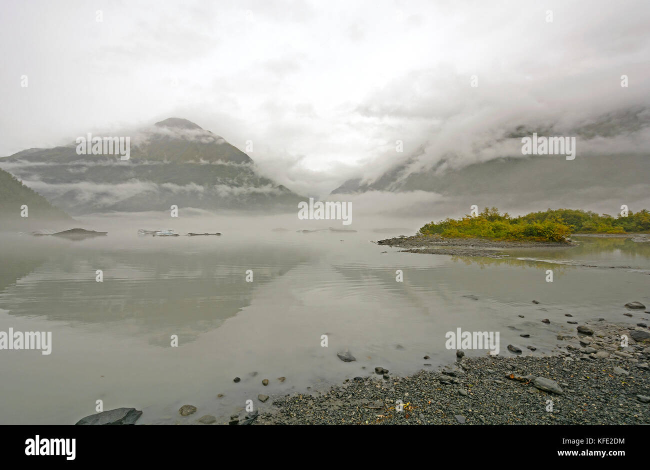 Alaska lake mist hi-res stock photography and images - Alamy