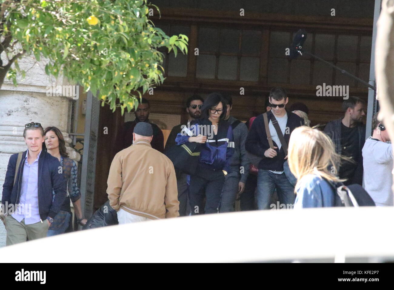 Naples, Italy. 26th Oct, 2017. Set of the SENSE8 television series ...