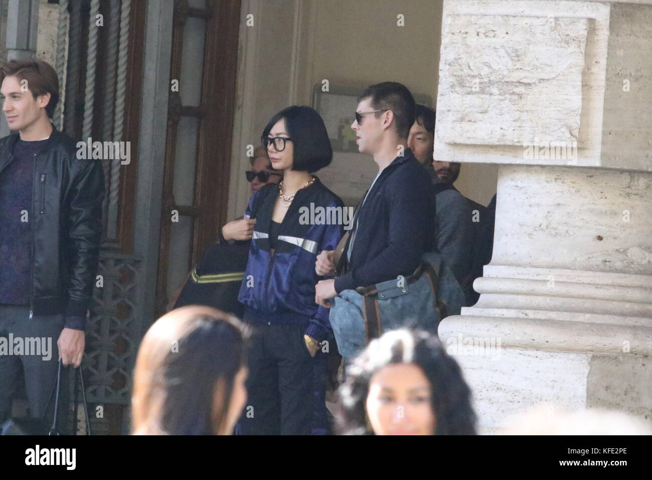 Naples, Italy. 26th Oct, 2017. Set of the SENSE8 television series ...