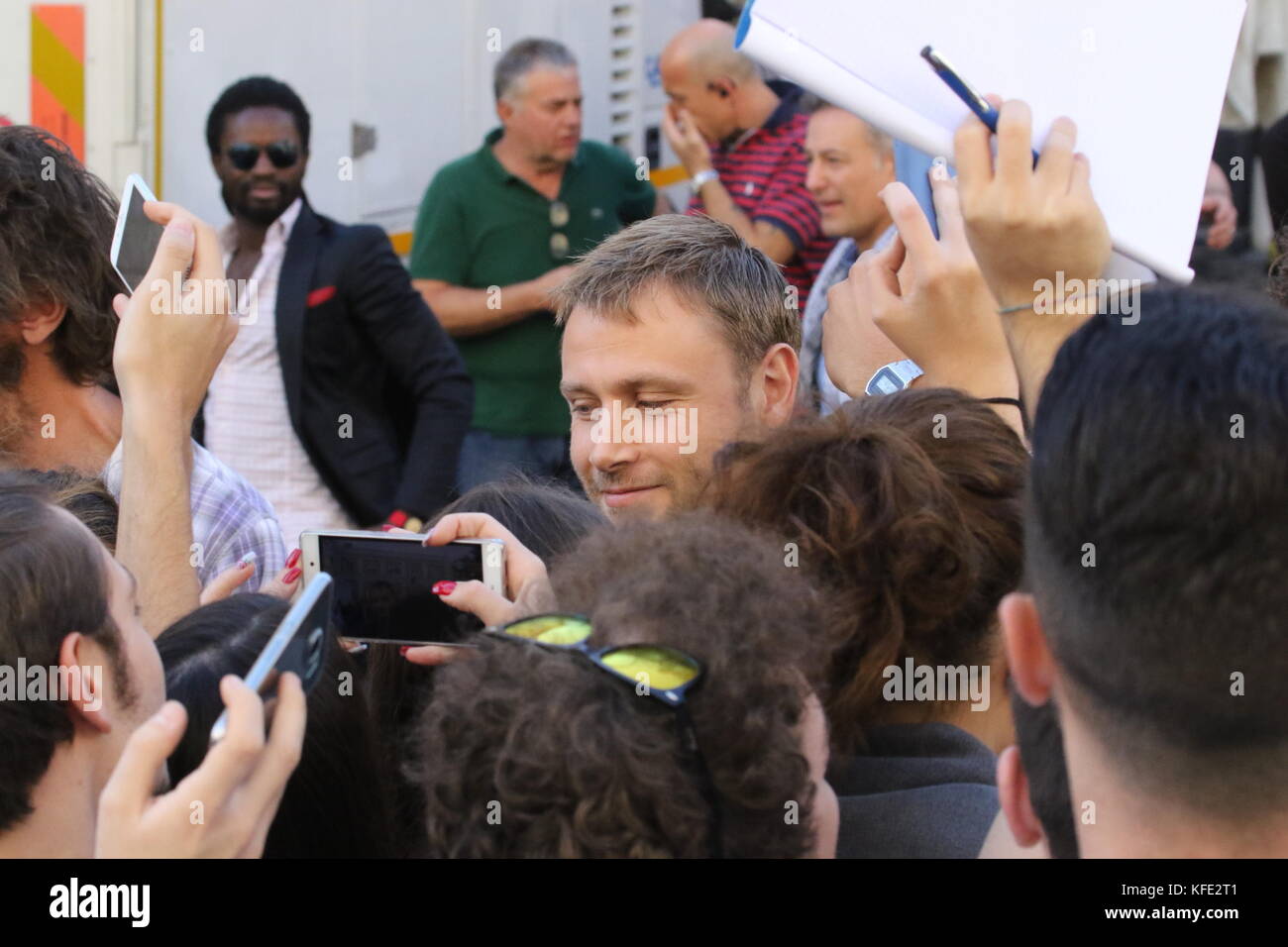 Naples, Italy. 26th Oct, 2017. Set of the SENSE8 television series ...