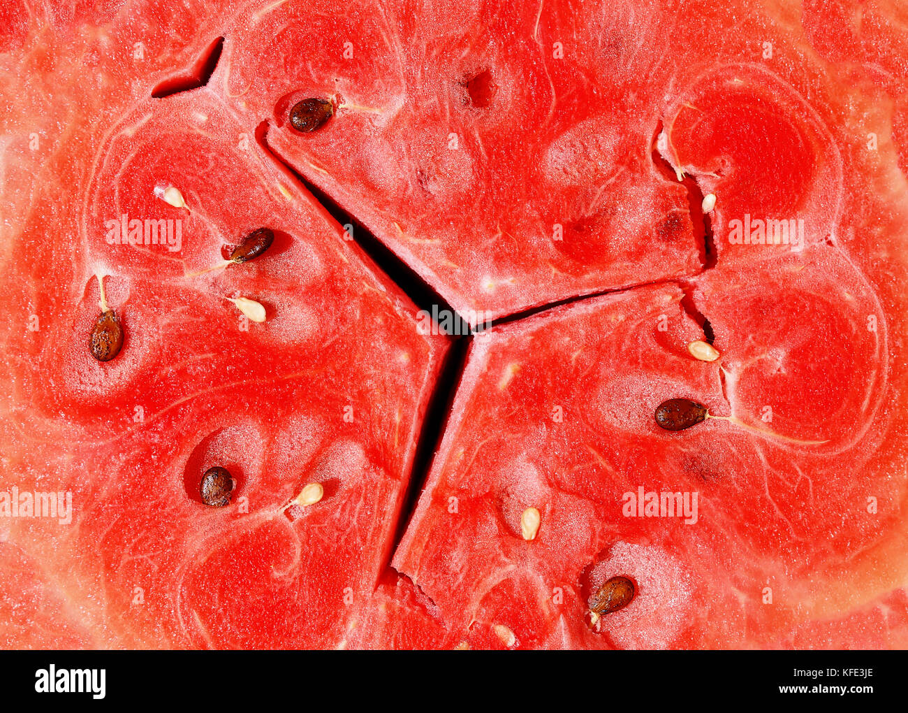 Structure of red melon. Beautiful water melon background Stock Photo ...