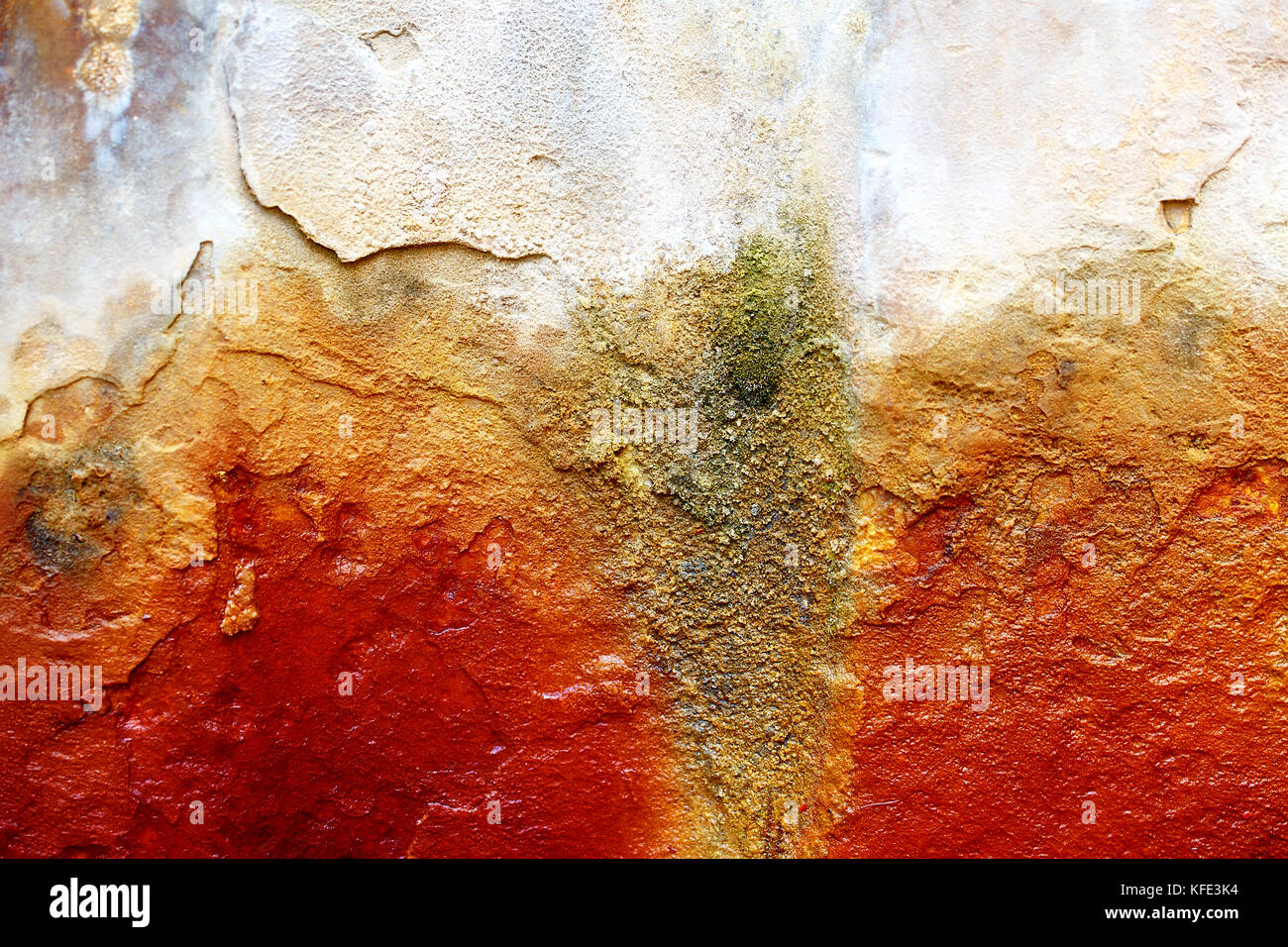 Stone wall and beautiful structure. Rock with sediment with mineral ...