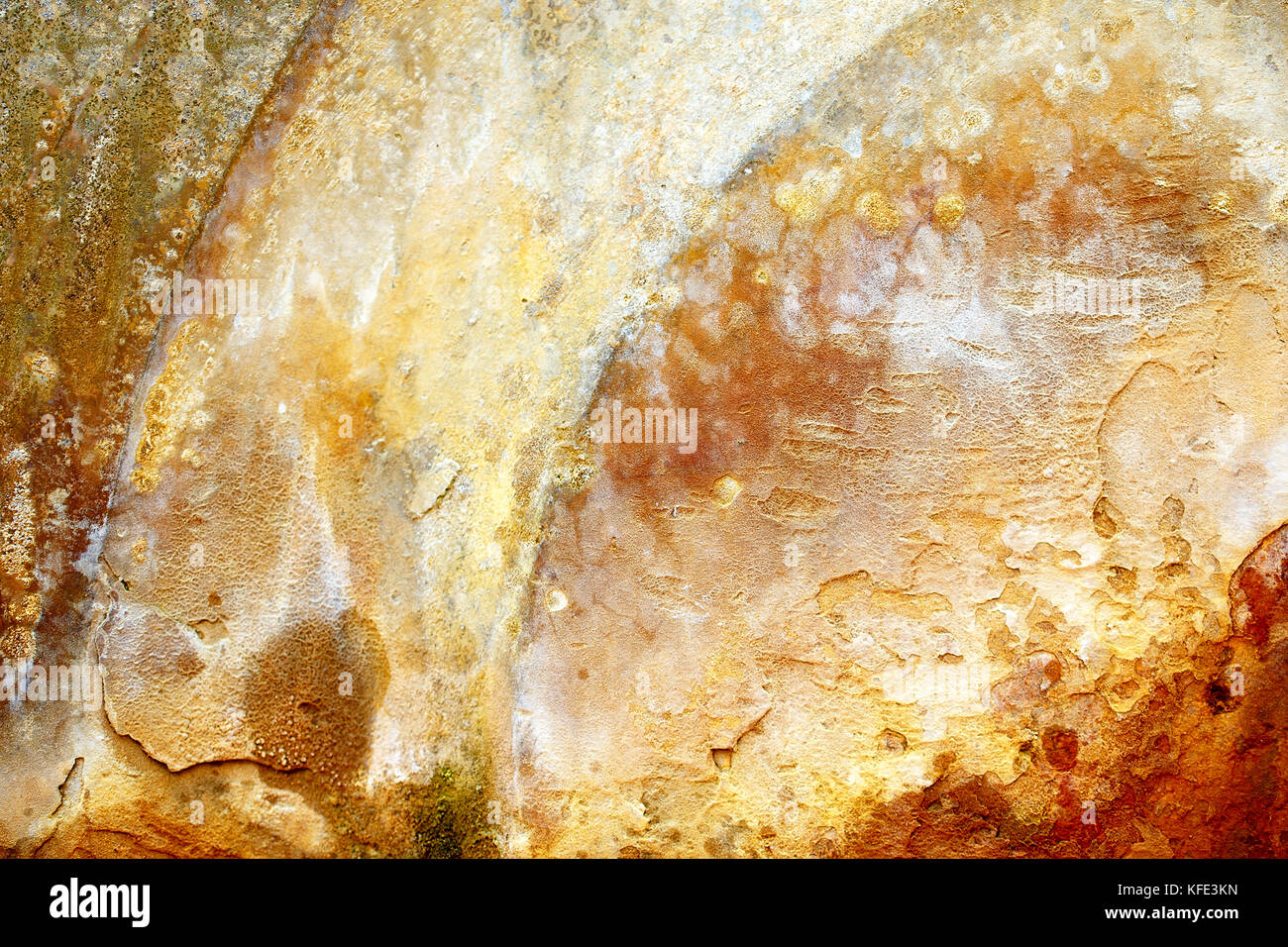 Stone wall and beautiful structure. Rock with sediment with mineral ...