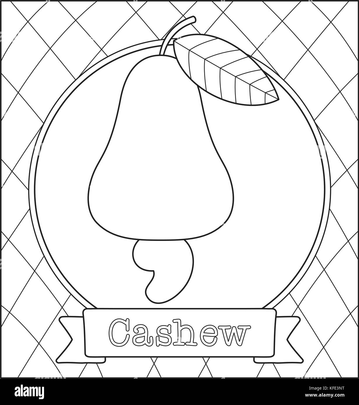 Cashew logo design hi-res stock photography and images - Alamy