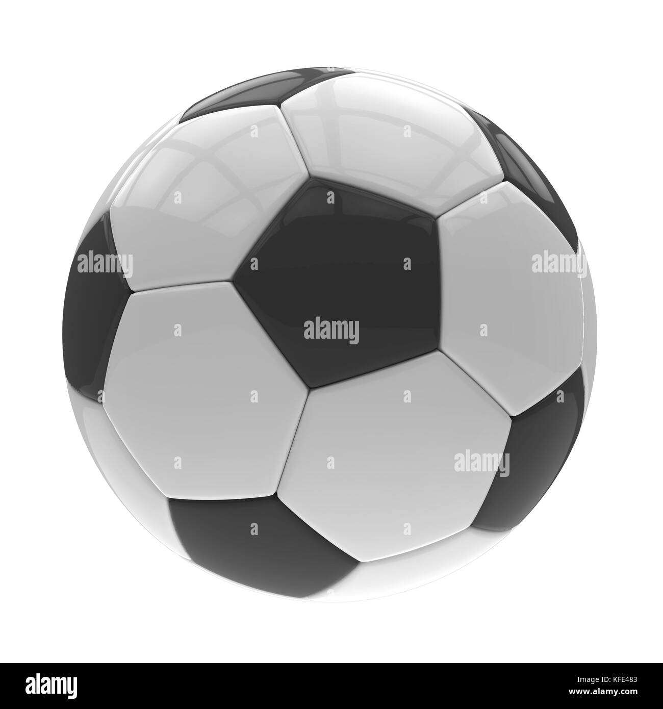 Soccer ball isolated on white background with clipping path Stock Photo ...