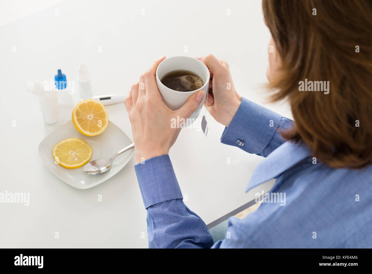 Sick office woman hi-res stock photography and images - Alamy