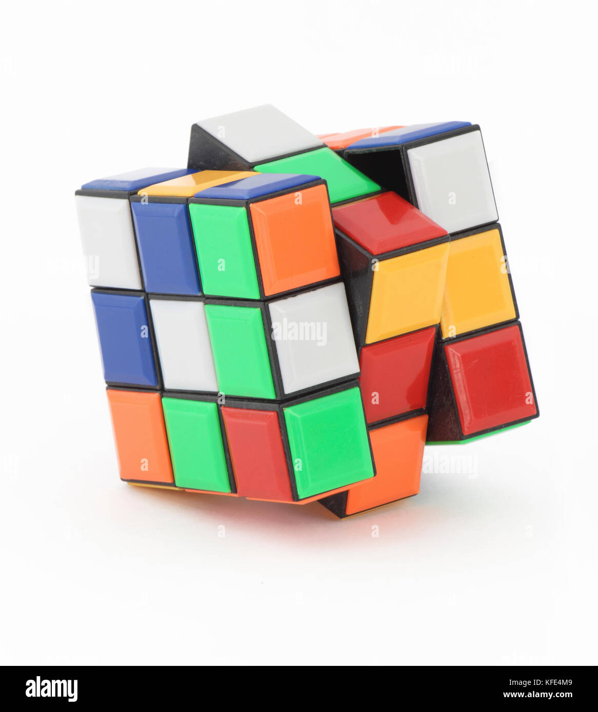 Rubik's Cube isolated on white with clipping path Stock Photo - Alamy