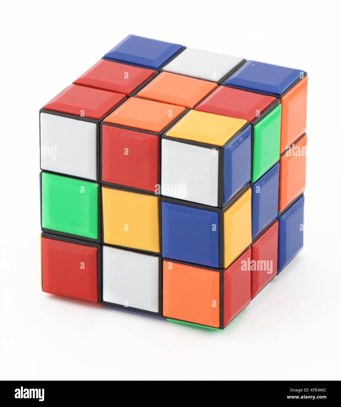 Rubik's Cube isolated on white with clipping path Stock Photo - Alamy
