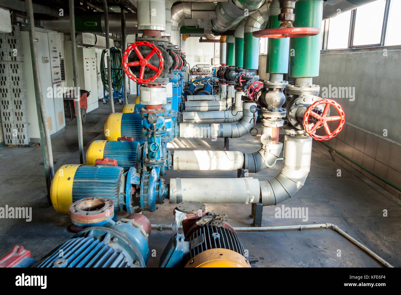 Industrial water pump Stock Photo - Alamy