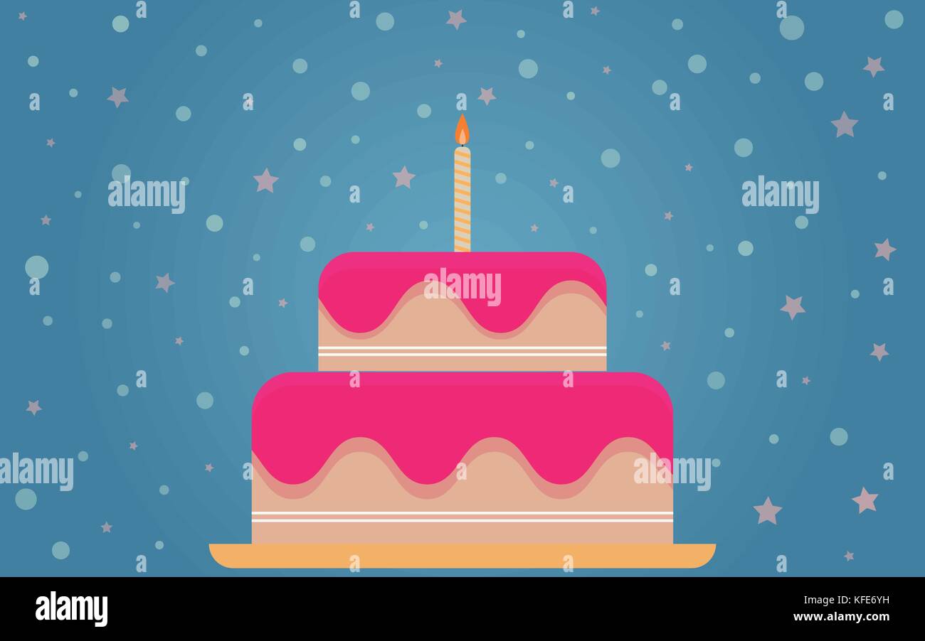 Birthday cake background colorful confetti Stock Vector Images - Alamy