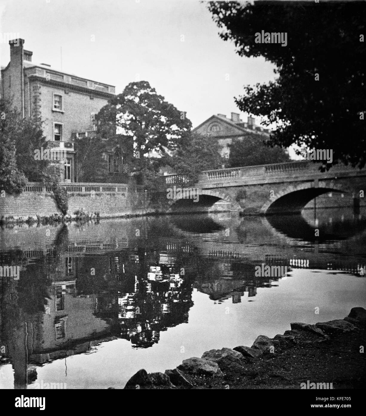 Bedfordshire, view from garden in the Swan 1907 Stock Photo - Alamy