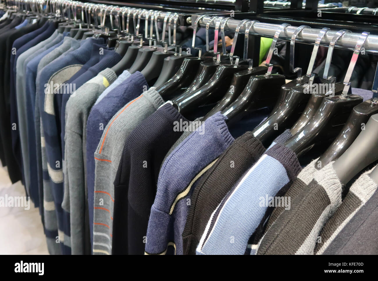 Sweater on display Stock Photo - Alamy