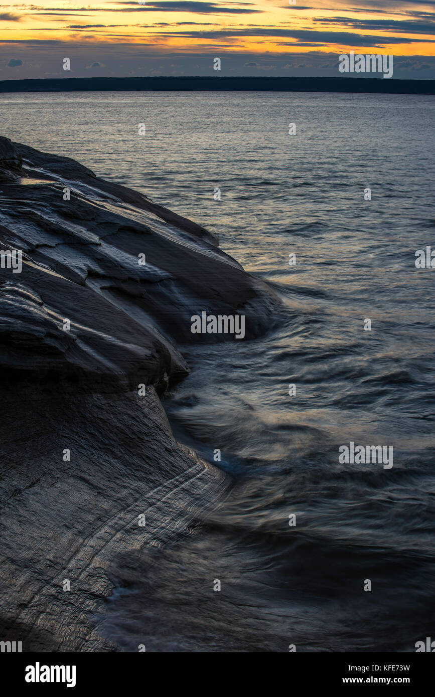 Shoreline, near Miner's beach, Pictured Rocks National Lakeshore ...