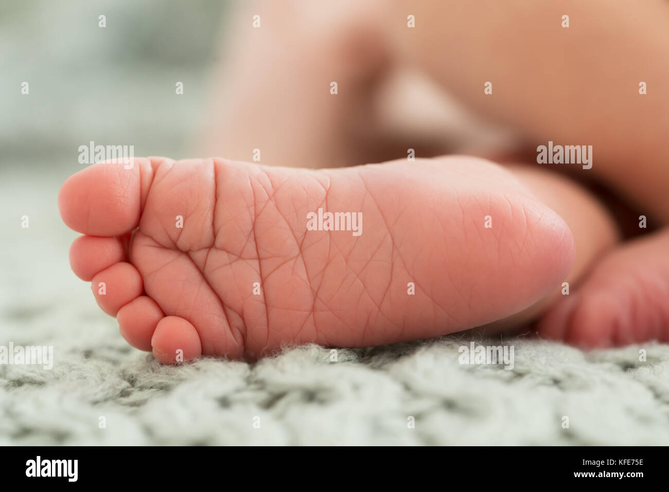 Close-up Photo Of A Little Baby Foot Stock Photo - Alamy