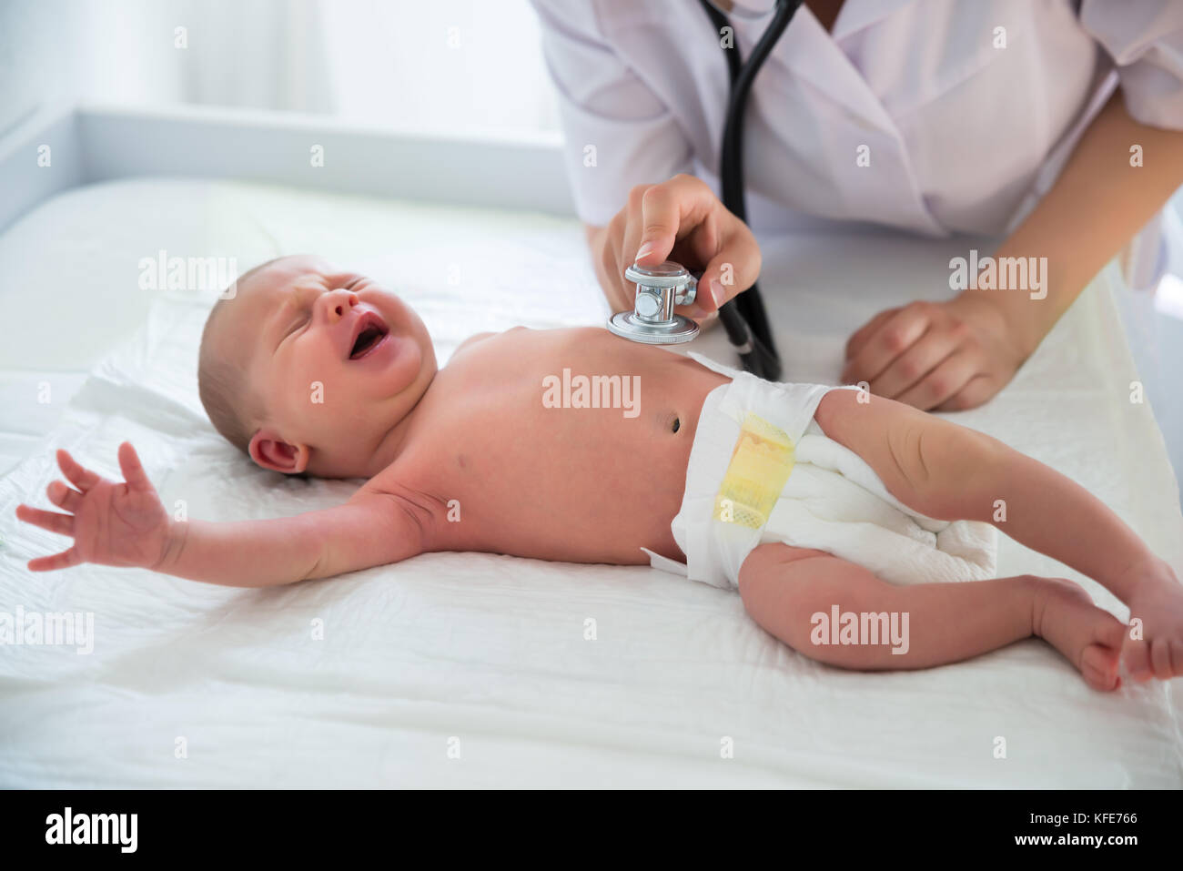 Checking baby heart beat doctor hi-res stock photography and images - Alamy