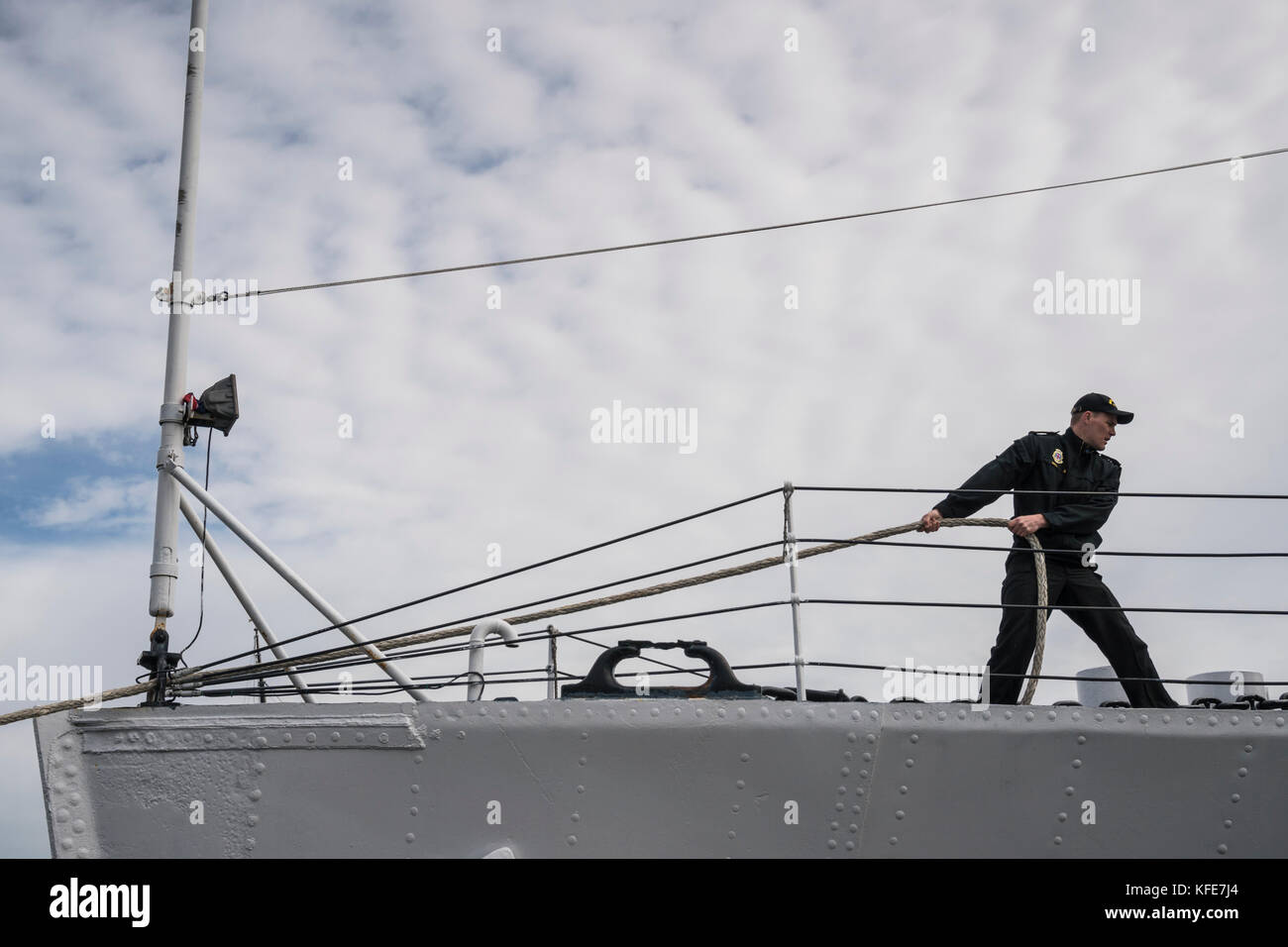 World's last remaining Flower-class corvette HMCS SACKVILLE arrives on ...