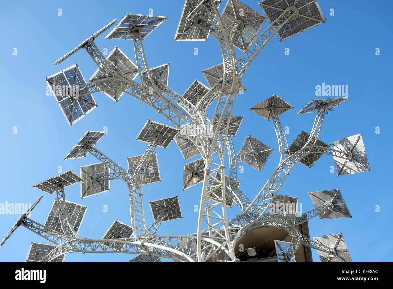 tree of solar panels Stock Photo - Alamy