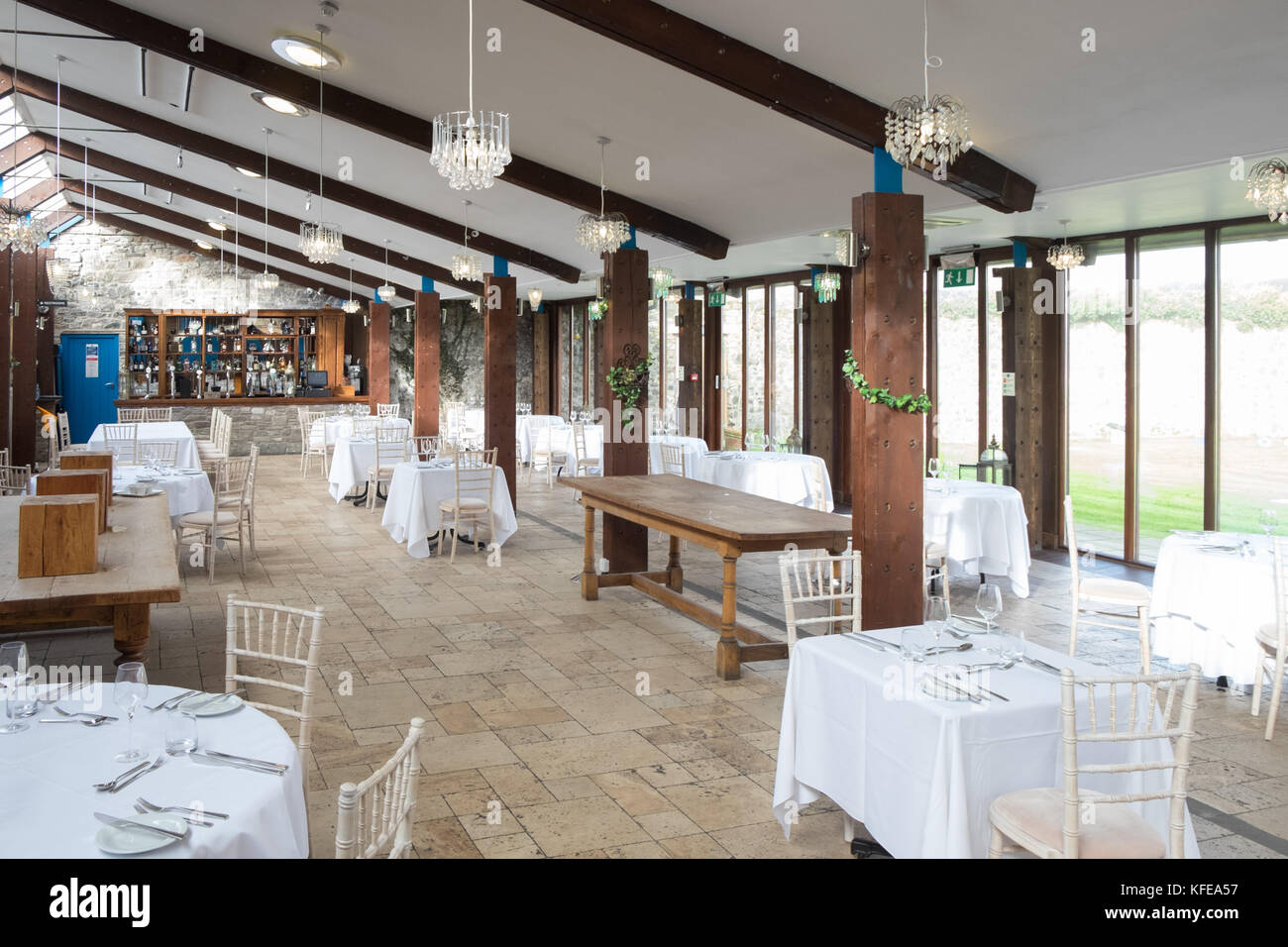 Luxury hotel that is situated on marshland in the Carmarthen Bay.The ...