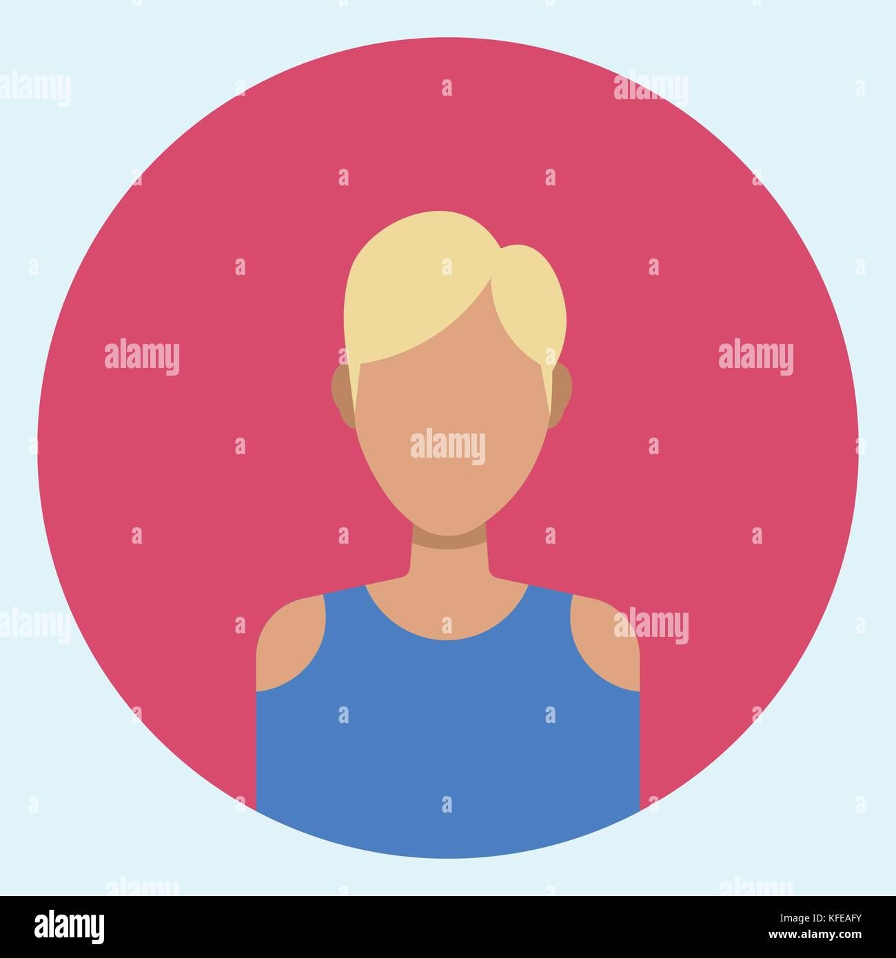 Female Avatar Profile Icon Round Woman Face Stock Vector Image & Art ...