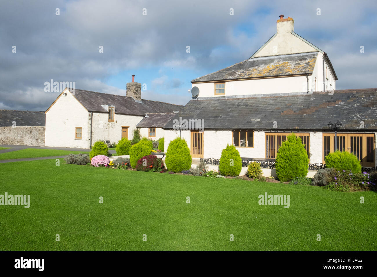 Luxury hotel that is situated on marshland in the Carmarthen Bay.The ...