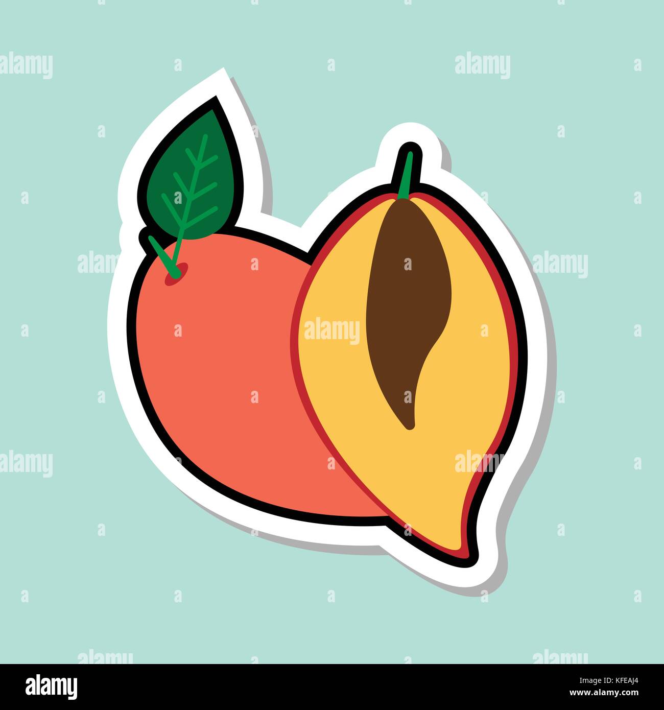 Colorful mango graphic Stock Vector Images - Alamy