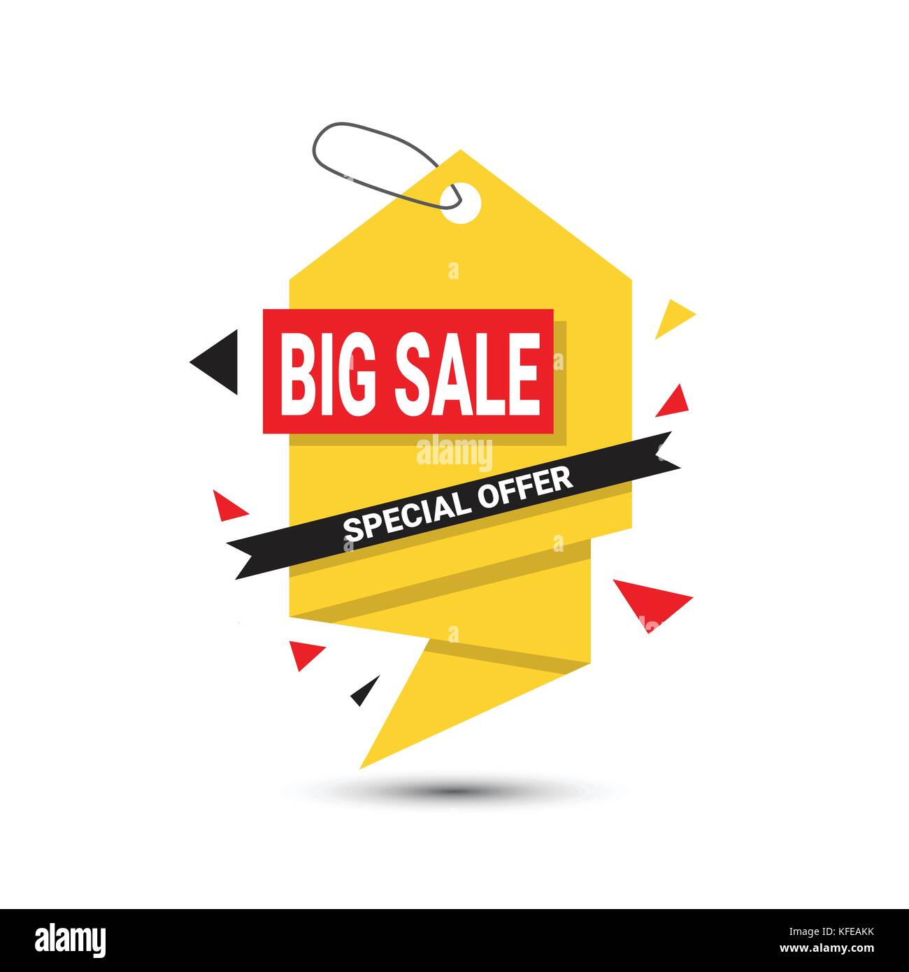 Big Sale Banner Special Offer Template Tag Isolated On White Background ...