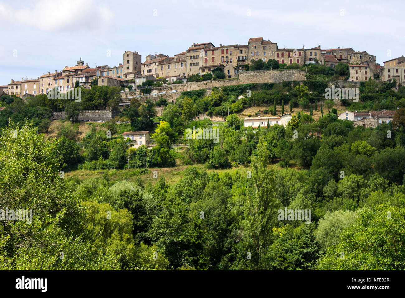 Views of Cordes-sur-Ciel, a beautiful town in southern France Stock ...