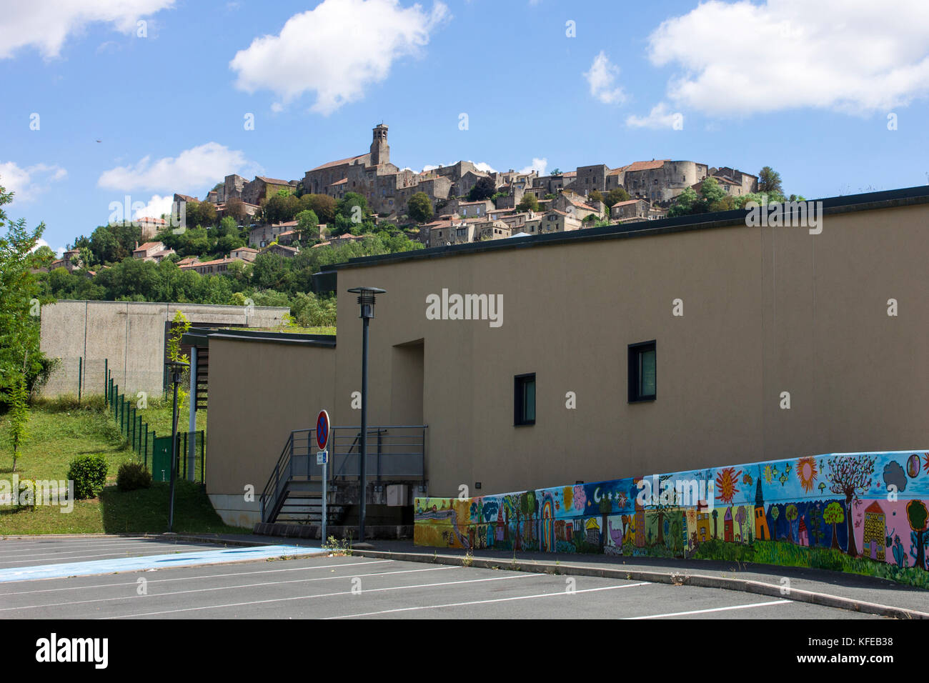 Views of Cordes-sur-Ciel, a beautiful town in southern France Stock ...
