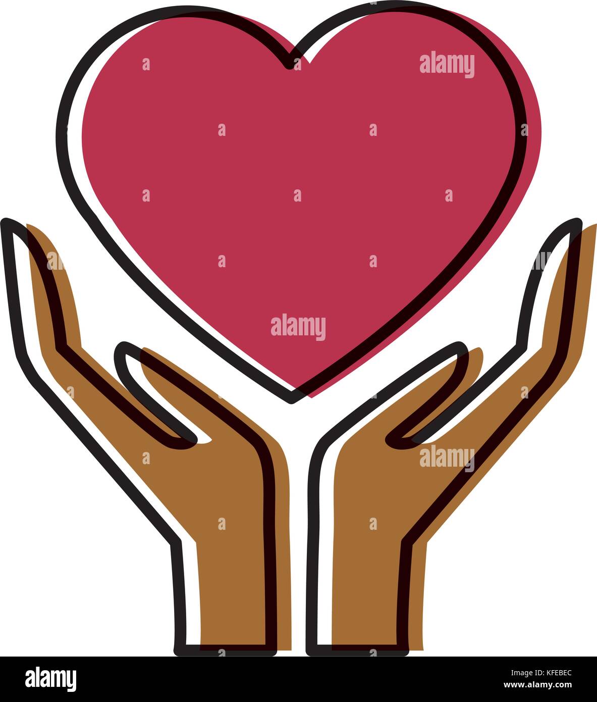 Hands with medical symbol Stock Vector Image & Art - Alamy