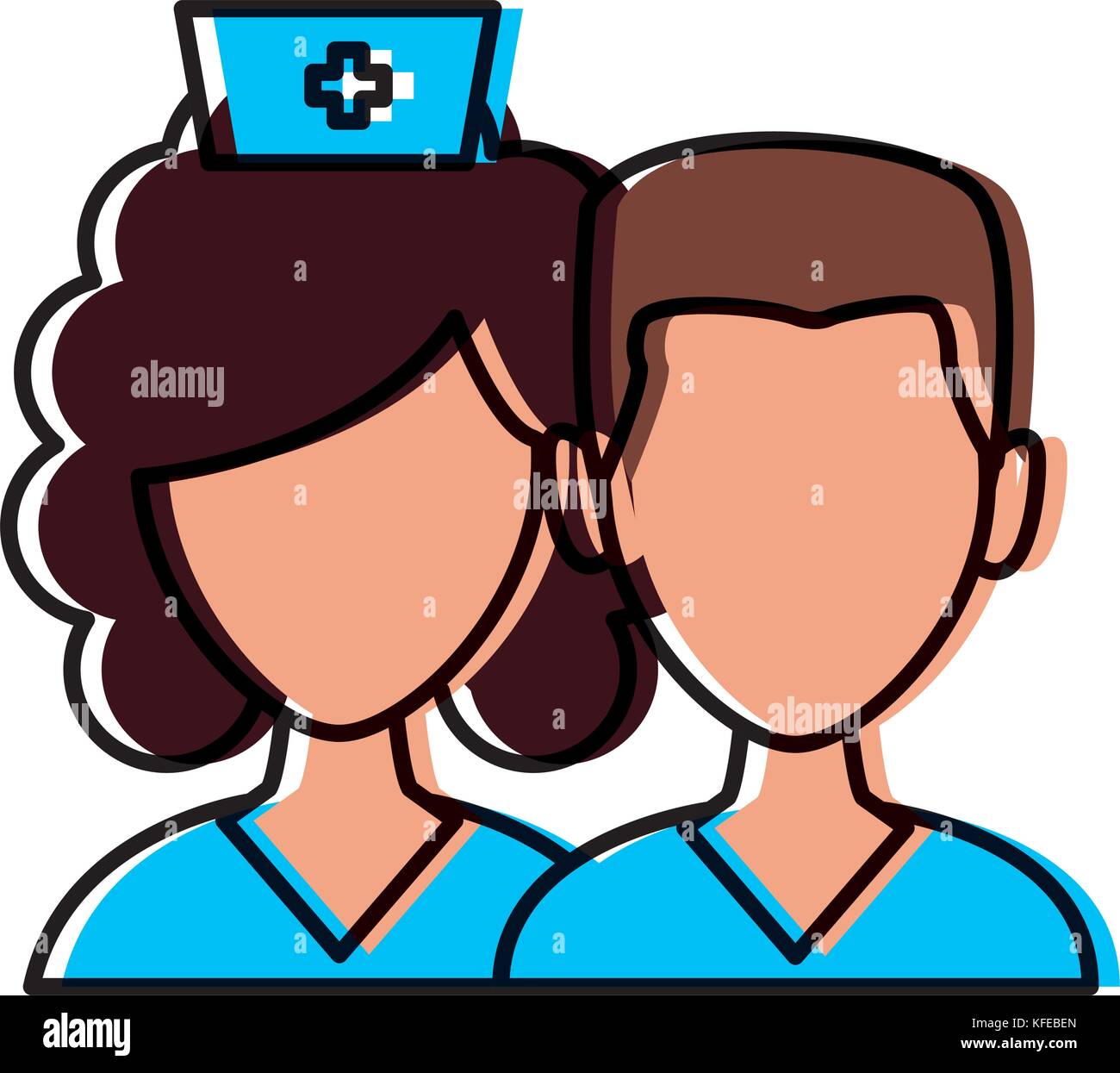 Medical teamwork avatar Stock Vector Image & Art - Alamy
