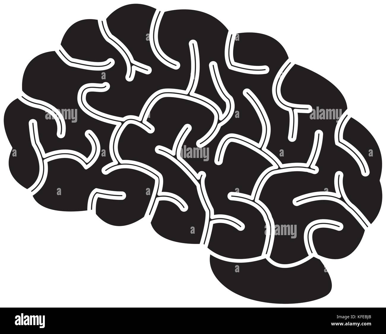 Human brain symbol Stock Vector Image & Art - Alamy